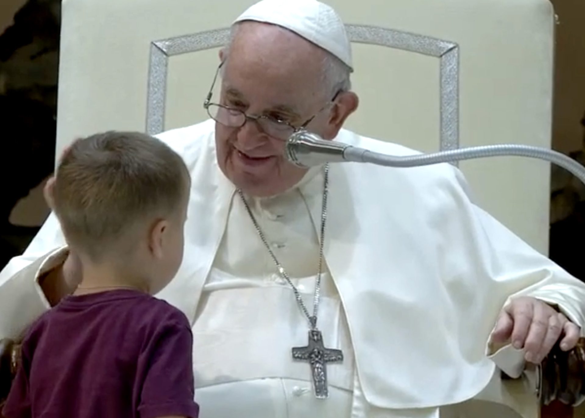 Pope Francis With Little Boy