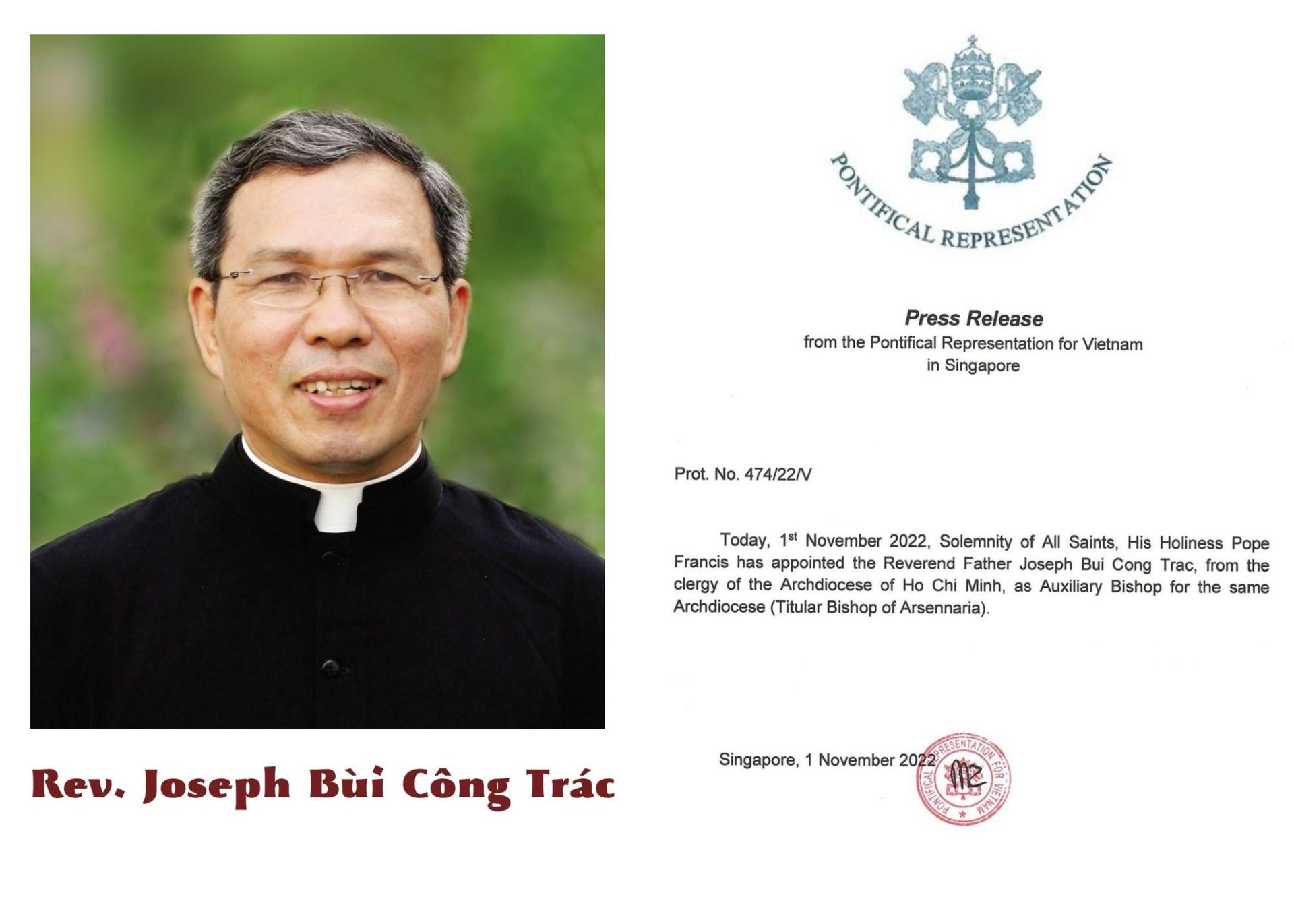 Seminary rector becomes new auxiliary bishop of Ho Chi Minh City ...