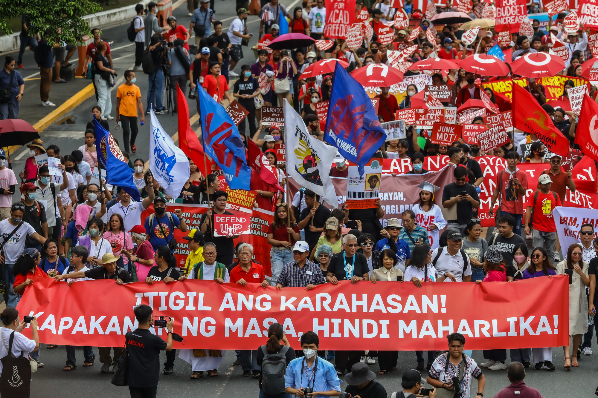 IN PHOTOS: Protest greets Marcos Jr.’s 2nd State of the Nation Address ...