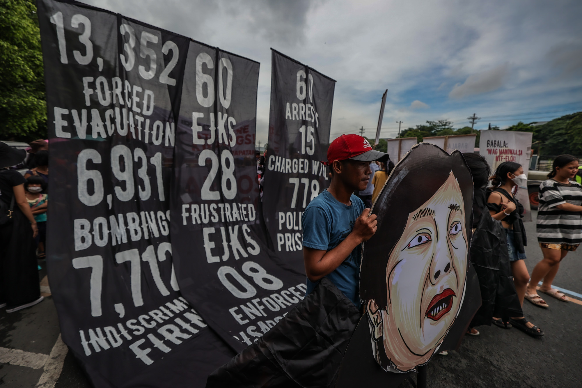 IN PHOTOS: Protest greets Marcos Jr.’s 2nd State of the Nation Address ...